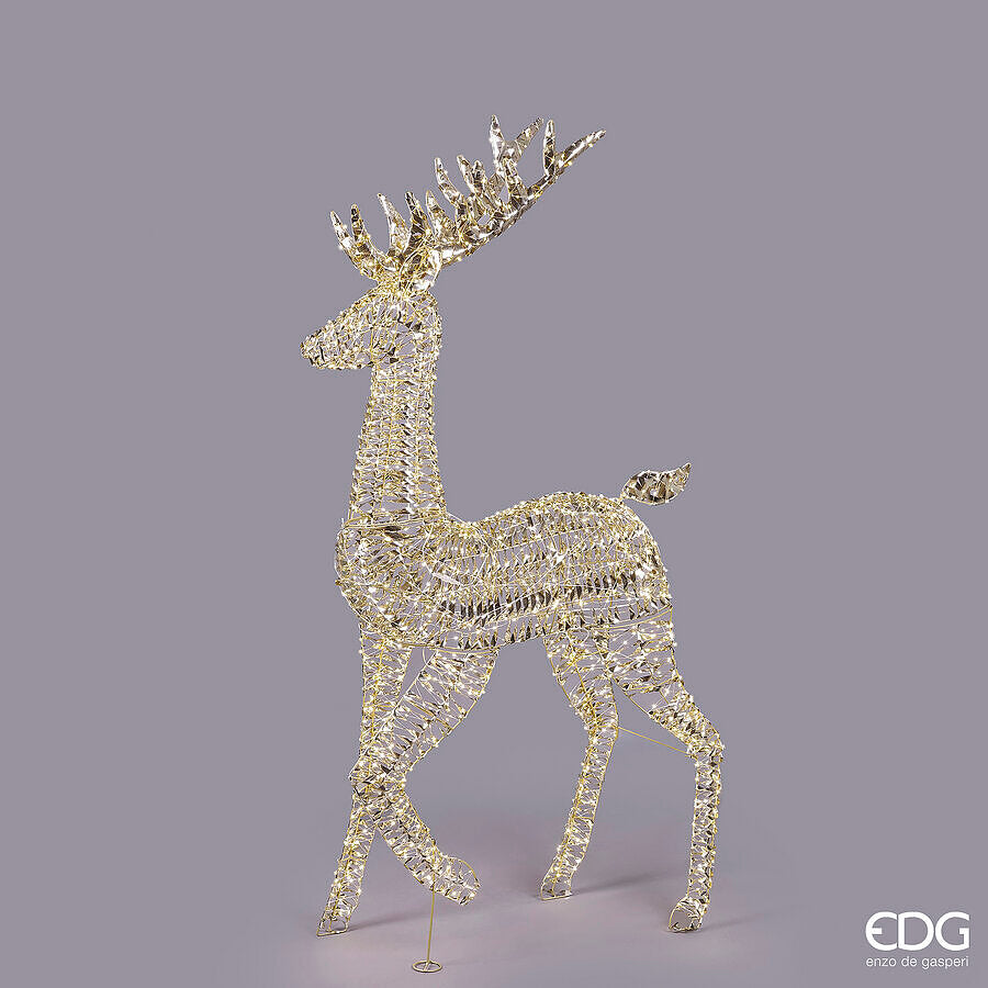 EDG Enzo De Gasperi Decoro Natale Renna Stripes 1.800 MicroLed H 180 C ...