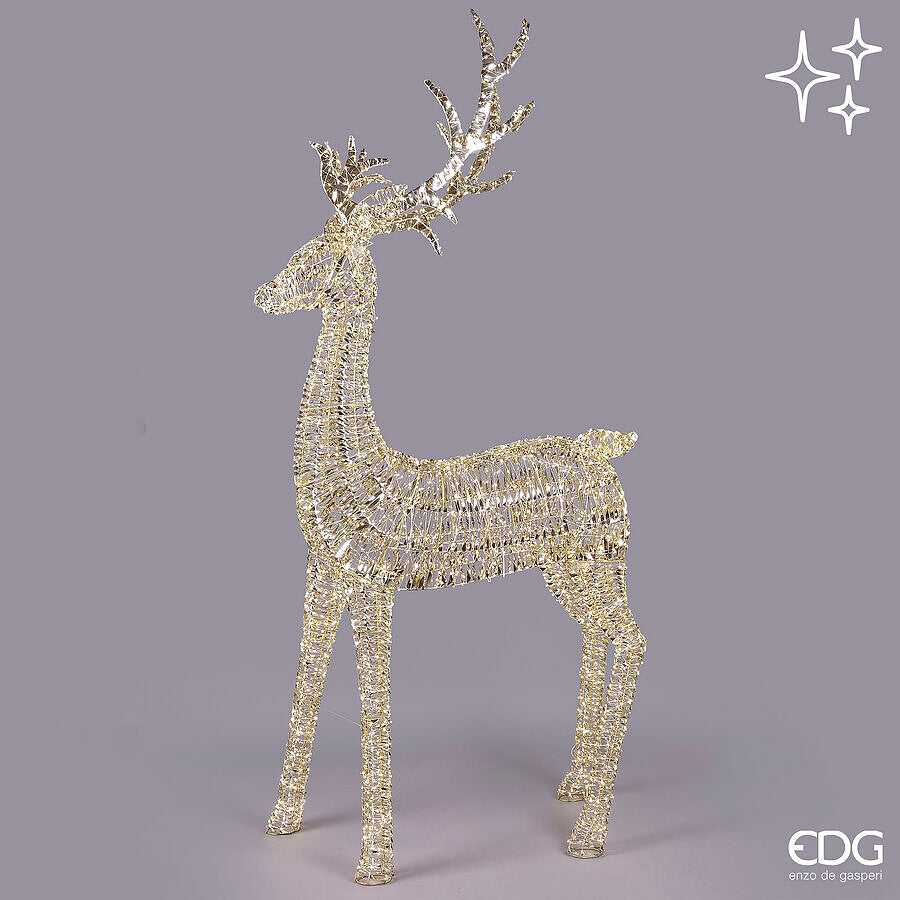EDG Enzo De Gasperi Decoro Natale Renna Stripes 5.200 MicroLed H 270 C ...