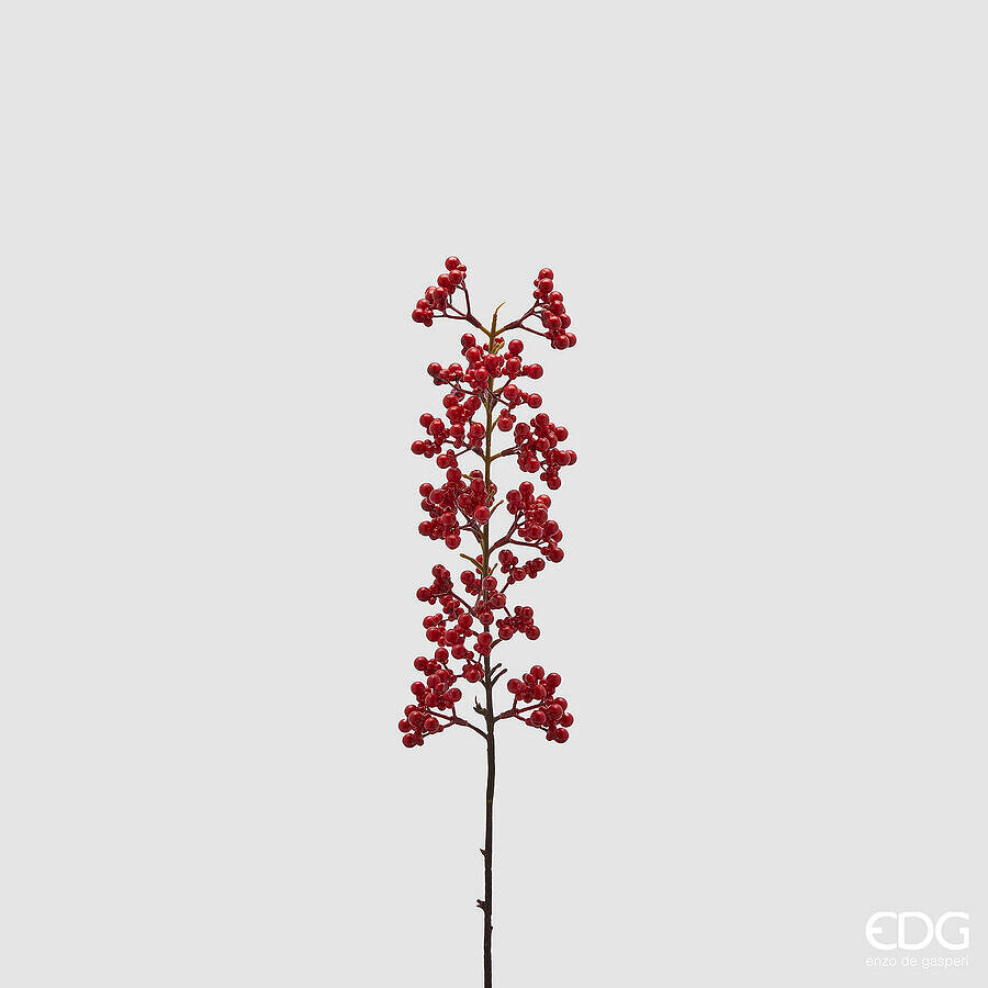EDG Enzo De Gasperi Ilex Bacche Ramo Natalizio H 60 Cm Rosso – L'Arcolaio