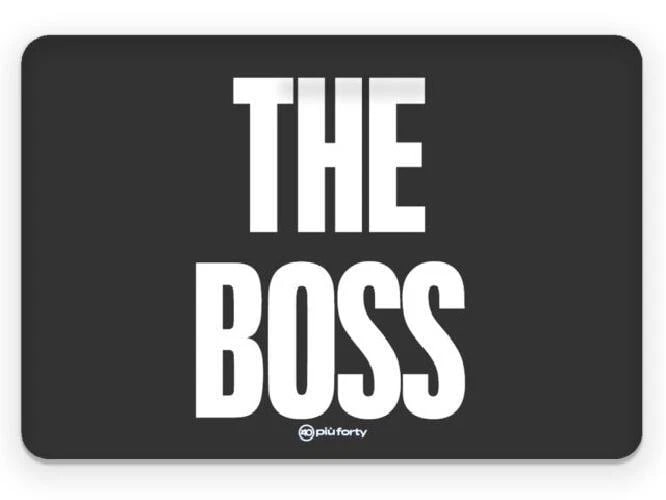 Più Forty +40 Tovaglietta in PP 45 x 30 Cm Stampa "The Boss" Bianco Ne ...