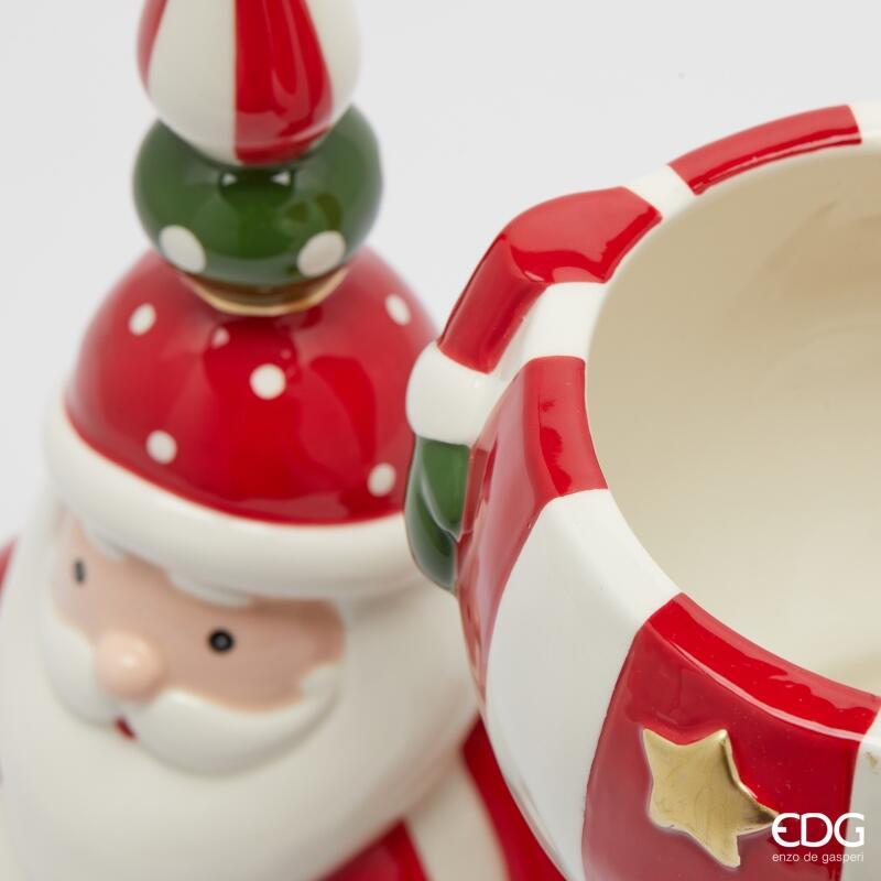 EDG Enzo De Gasperi Santa Claus Container H 47 cm D 16 cm White Red – L ...