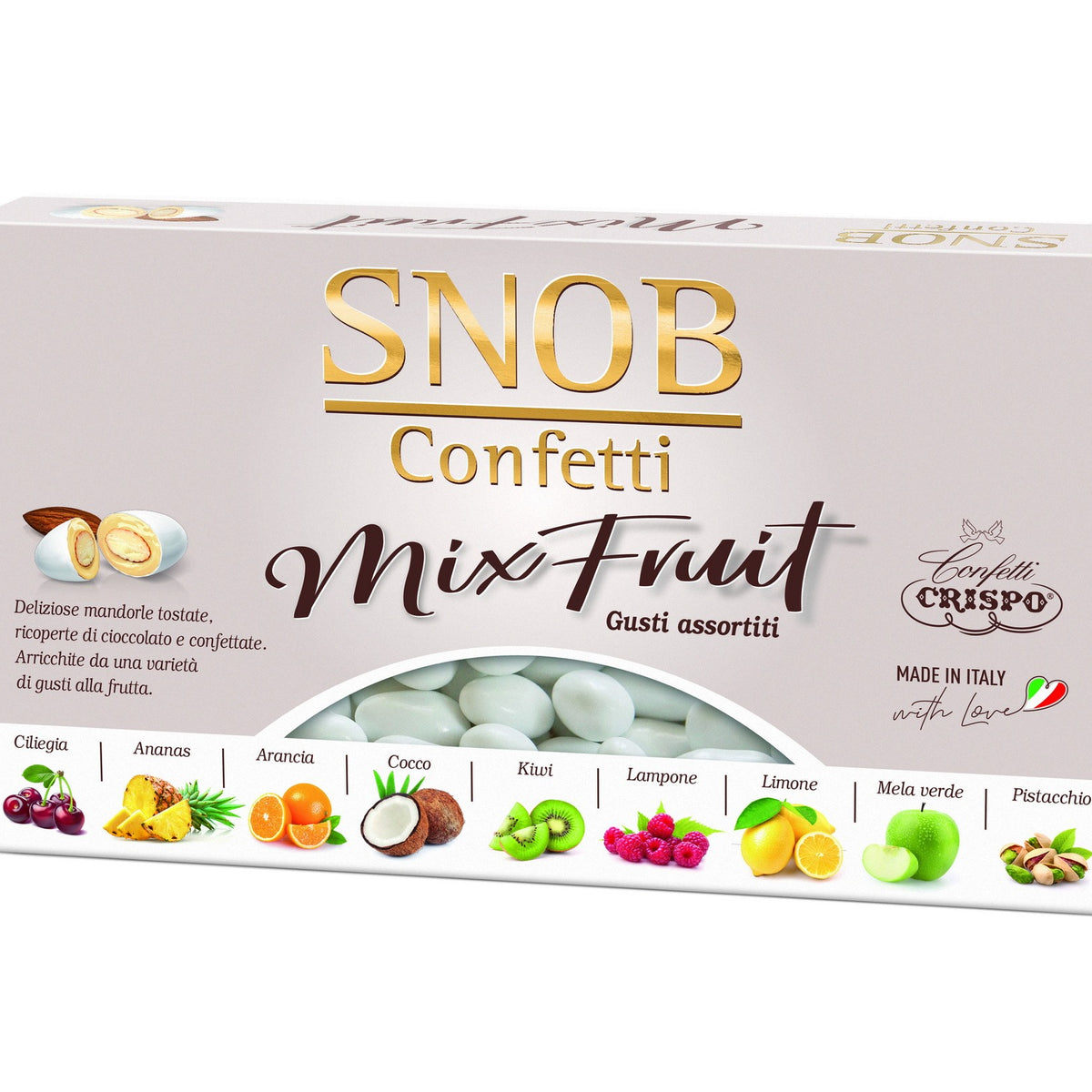 Confetti 1 kg Bianco Mix Fruit – L'Arcolaio