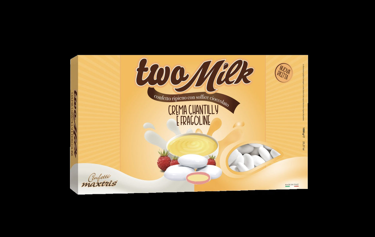 Confetti Two Milk Crema Chantilly e Fragoline 1 Kg – L'Arcolaio